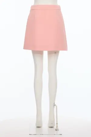 Valentino Garavani Wool Crepe Mini Skirt