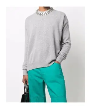 JIL SANDER Long Sleeve Knit Jumper - Grey