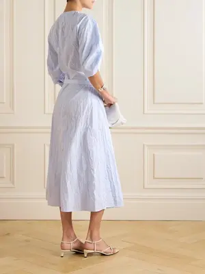 Proenza Schouler Alicia Pleated Wrap Dress