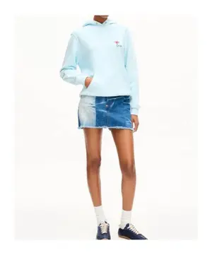 Kenzo Floral Embroidered Hoodie - Blue