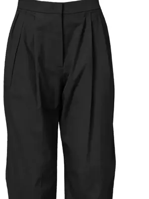 PT TORINO Pleated Tapered Trousers - Black