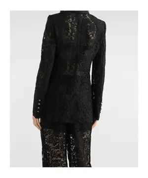 Dolce & Gabbana Lace Double-breasted Blazer