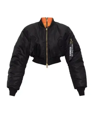 Vetements Cropped Zip-up Bomber Jacket