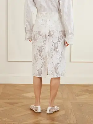 RÓHE Soof Lace Midi Skirt