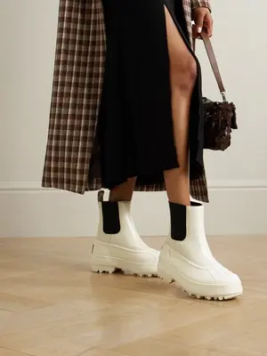 Proenza Schouler Platform Chelsea Boots - White