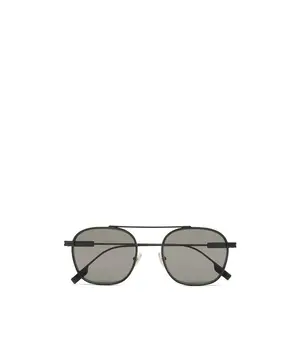 Zegna Pilot Frame Sunglasses - Gray