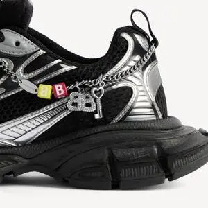 Balenciaga 3xl Mesh Panel Sneakers With Vintage Charm - Black/silver