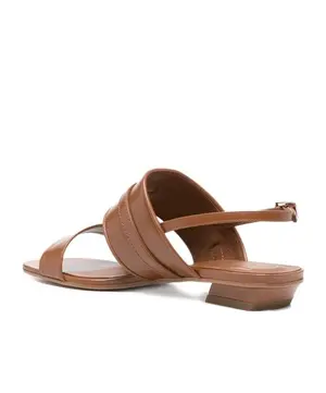 ROGER VIVIER Buckle-detailed Slingback Sandals - Brown