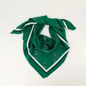Givenchy Shadow Logo Square Scarf - Green