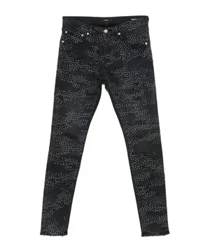 PURPLE BRAND Embellished Distressed Denim Jeans