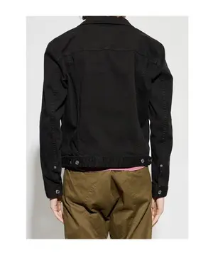 Dsquared2 Garment Dyed Denim Trucker Jacket - Black