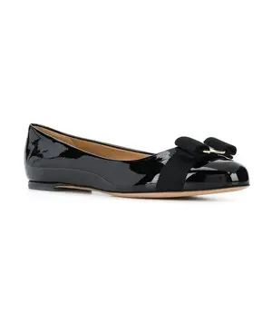 FERRAGAMO Varina Bow Detailed Ballerinas