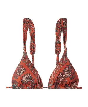 Ulla Johnson Floral Triangle Bikini Top