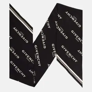 Givenchy All-over Logo Bandeau Scarf - Black
