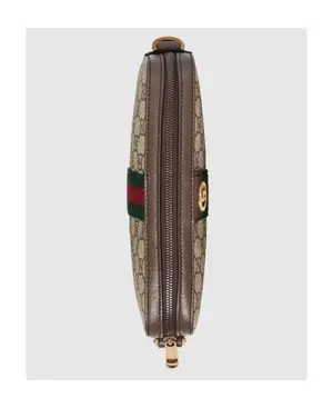 Gucci Ophidia Gg Zipped Shoulder Bag - Nude