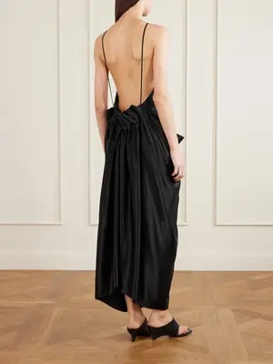 Khaite Kent Pleated Maxi Dress
