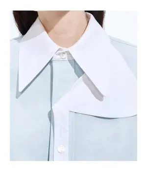 Bottega Veneta Belted Contrast-collar Shirt