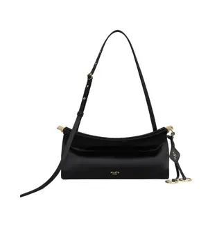 Alaïa Le Click East West Small Bag In Satin - Black