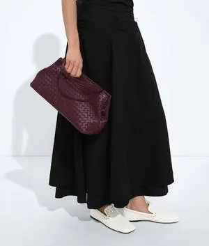 Bottega Veneta The 1998 Nappa Leather Top Handle Bag - Deep Mahogany