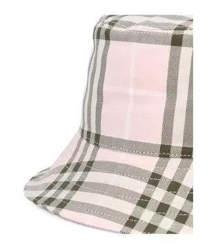 Burberry Checkered Bucket Hat - Pink
