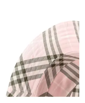 Burberry Checkered Bucket Hat - Pink