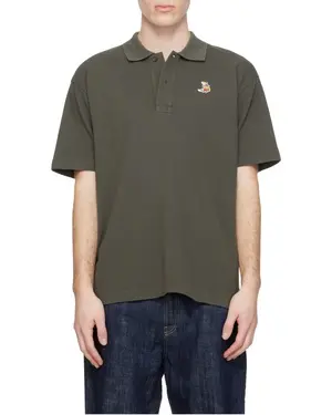 Maison Kitsuné Dreaming Fox Comfort Polo Shirt - Black