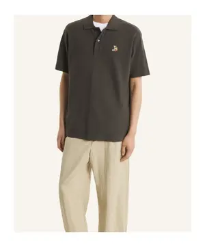 Maison Kitsuné Dreaming Fox Comfort Polo Shirt - Black
