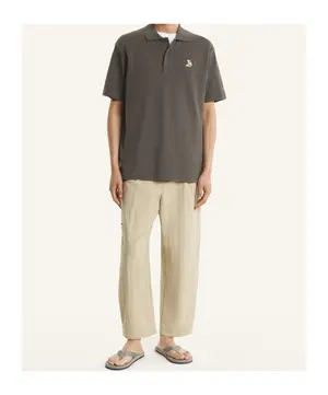 Maison Kitsuné Dreaming Fox Comfort Polo Shirt - Black