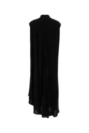 Bottega Veneta Sleeveless Crepe Jersey Dress With Asymmetrical Design - Black