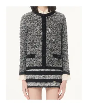 Valentino Garavani Linen And Lurex Knitted Jacket - Black