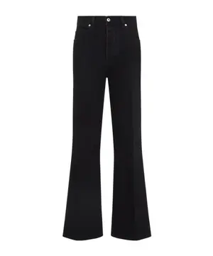 Bottega Veneta Logo Patch Flared Leg Jeans