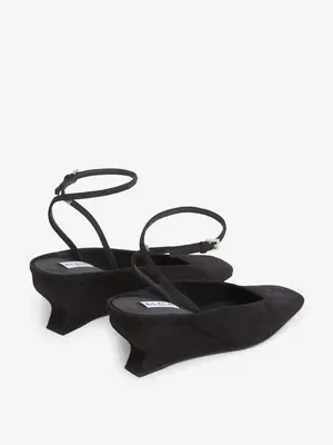 Alaïa Wave" Pumps With Ankle Strap