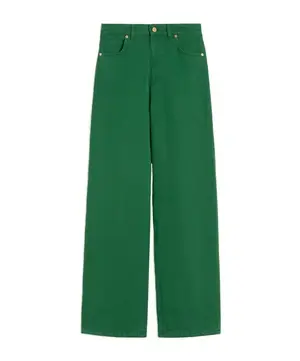 Max Mara Sonorata Straight Leg Pants With Embellishments - Green