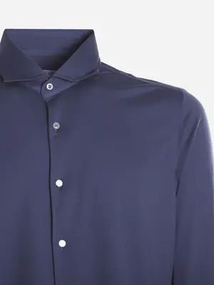 Loro Piana Long-sleeve Slim-fit Shirt - Blue