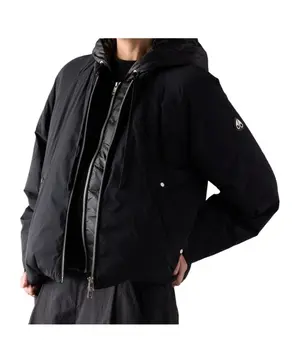 Moose Knuckles Tegan Bomber Down Jacket With Hood