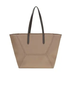 Brunello Cucinelli Stitched Tote Bag - Brown