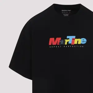 Martine Rose Oversized Logo Printed T-shirt - Black