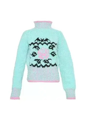 SOPHIA WEBSTER Marceline Intarsia-knit Sweater