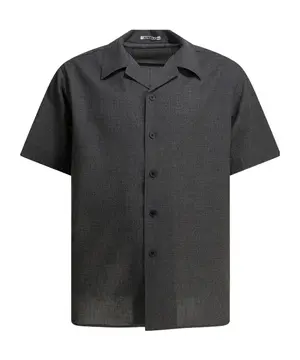 Auralee Cashmere Collared Short-sleeved Shirt
