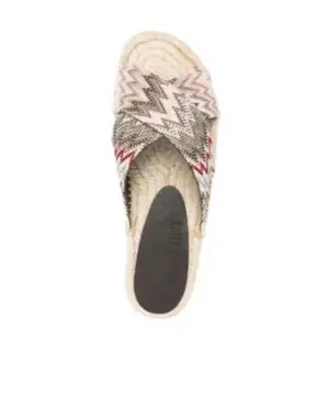 Missoni Criss-cross Espadrille Slides