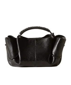 Hereu Mini Arta Braided Crossbody Bag - Black
