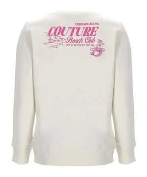 Versace Beach Club Logo Sweatshirt - Ivory
