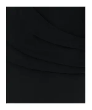 Co Pleated Slip Dress - Black