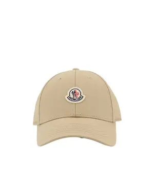 Moncler Logo Baseball Cap - Nude