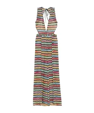 Missoni Zigzag-knit Cut-out Jumpsuit - Multicolor