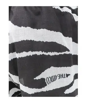 Attico Zebra Print Drawstring Shorts