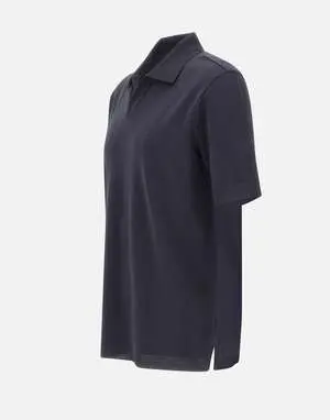 Herno Skipper Open-neck Polo Shirt - Blue
