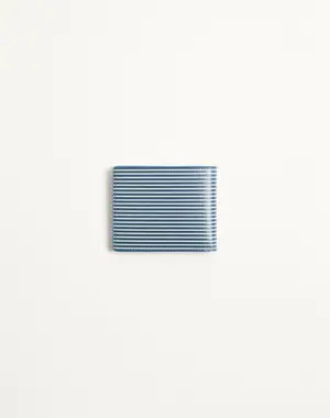 Valentino Garavani Striped Vlogo-plaque Wallet