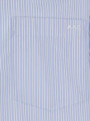 A.p.c. Striped Classic Collar Shirt
