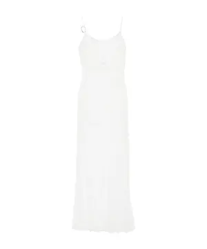 Oseree Lace Ring-detail Maxi Dress